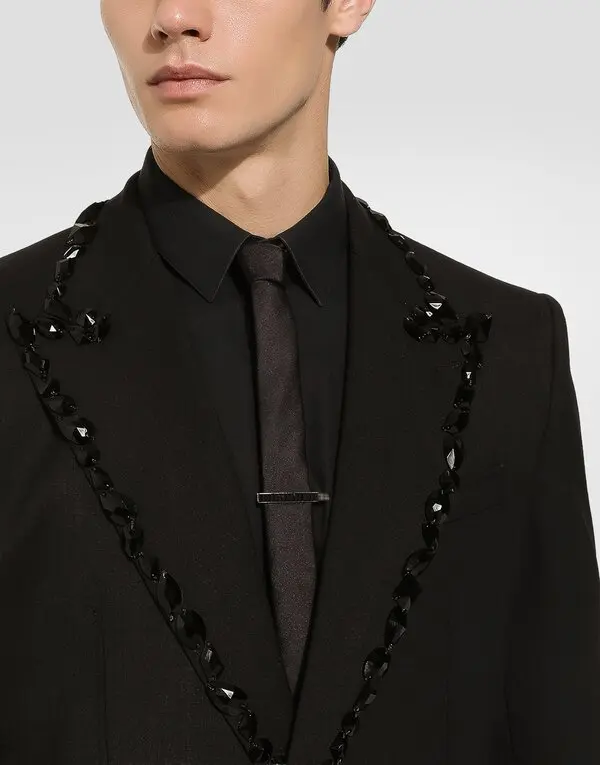 Dolce & Gabbana Metal Tie Clip - Black