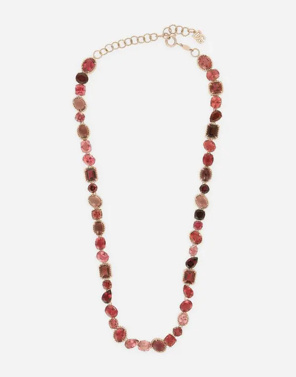 Dolce & Gabbana Red Gold Necklace With Tourmalines - Rot