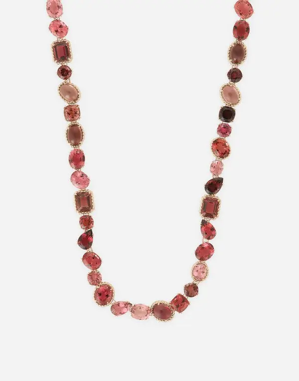 Dolce & Gabbana Rainbow Necklace With Tourmalines - Rot