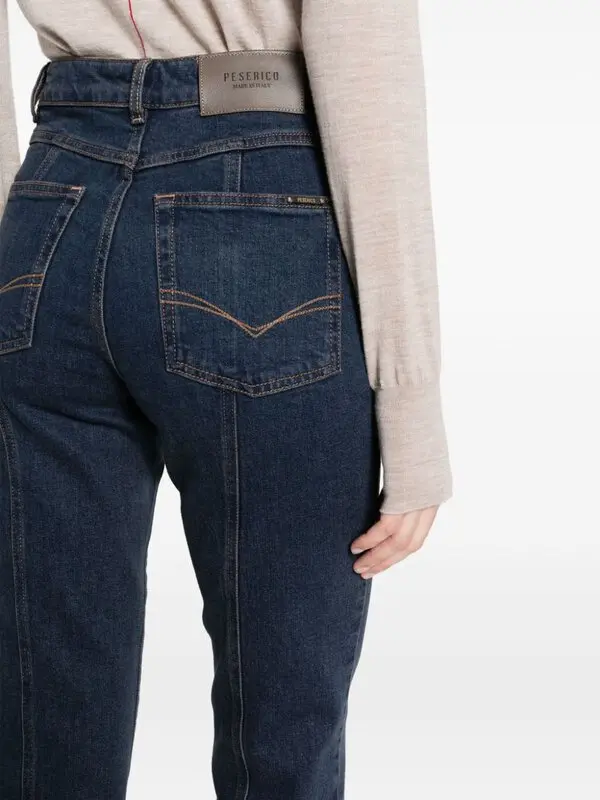 Peserico Logo Appliqué Straight-cut Jeans
