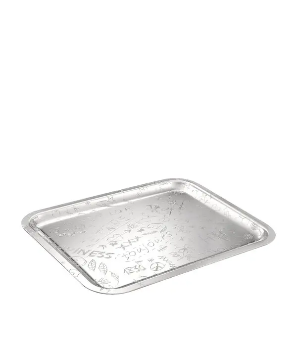 Christofle Plated Graffiti Tray