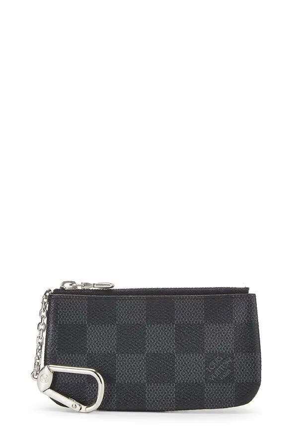 LOUIS VUITTON Damier Graphite Pochette Clefs - Black