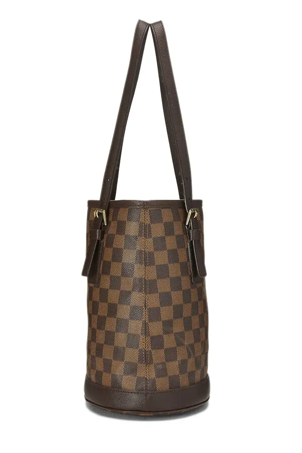 LOUIS VUITTON Damier Ebene Marais Bucket Bag