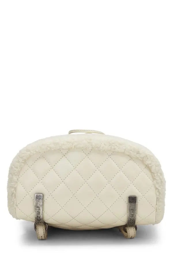 Chanel Quilted Calfskin & Shearling Mountain Backpack Small