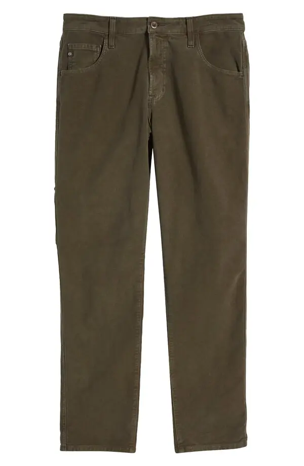 Ag Wells Tapered Moleskin Carpenter Pants - Sulfur Forest Moss