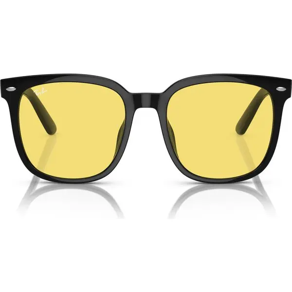 Ray-ban 57mm Square Sunglasses - Black/yellow