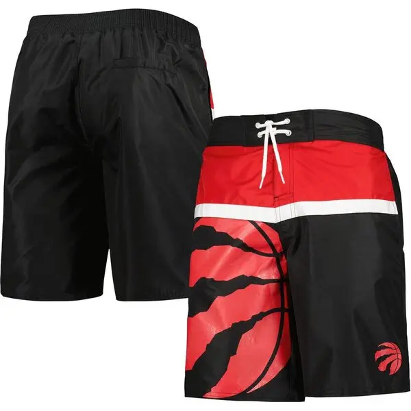 G-III SPORTS BY CARL BANKS Toronto Raptors Sea Wind Swim Trunks - Black