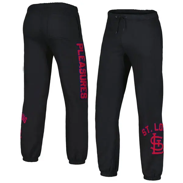 PLEASURES St. Louis Cardinals Opening Day Sweatpants - Black
