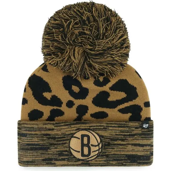 '47 Brooklyn Nets Rosette Cuffed Knit Hat With Pom