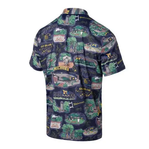 Reyn Spooner Michigan Wolverines Scenic Polo
