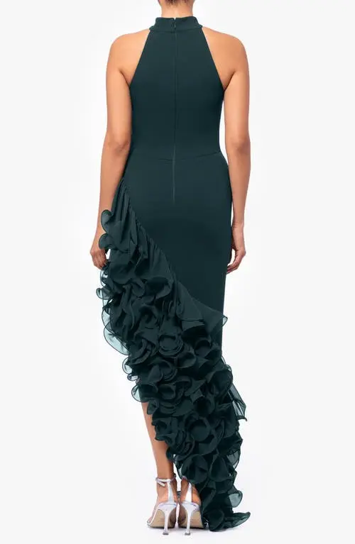 betsy & adam women's ruffled asymmetric-hem dress Asymmetric Midi Dress with Ruffle Detail main image 1