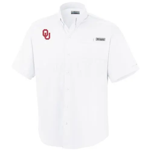 Columbia Oklahoma Sooners Big & Tall Collegiate Tamiami Button-down Shirt