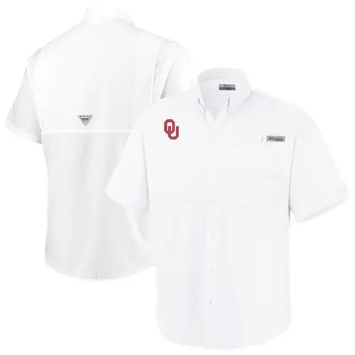 Columbia Oklahoma Sooners Big & Tall Collegiate Tamiami Button-down Shirt