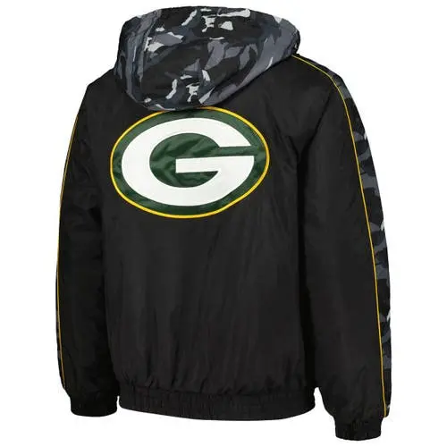 STARTER Green Bay Packers Gridiron Full-zip Hoodie