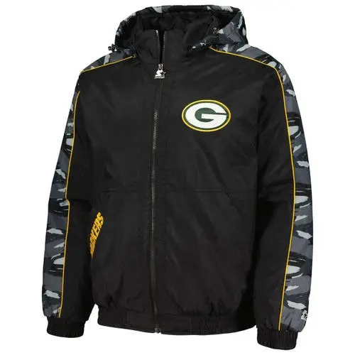STARTER Green Bay Packers Gridiron Full-zip Hoodie