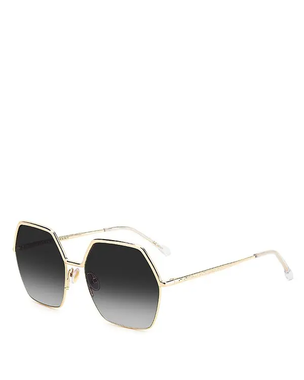 Isabel Marant Octagon Sunglasses, 59mm - Rose Gold/gray Gradient