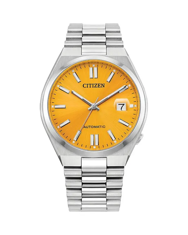 Citizen 40mm Sport Luxury Watch - Orange/silver