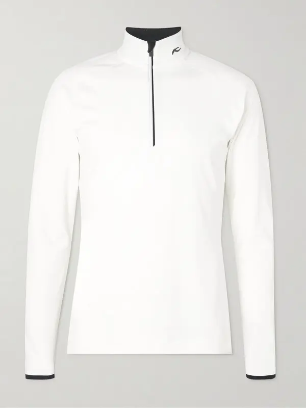 Kjus Stretch-jersey Half-zip Ski Mid-layer - White