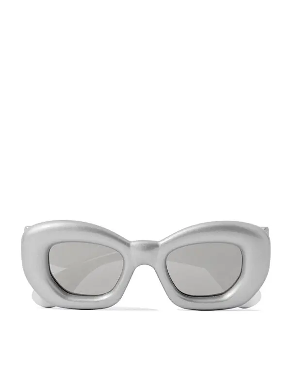 Loewe Inflated Square-frame Sunglasses - Silver