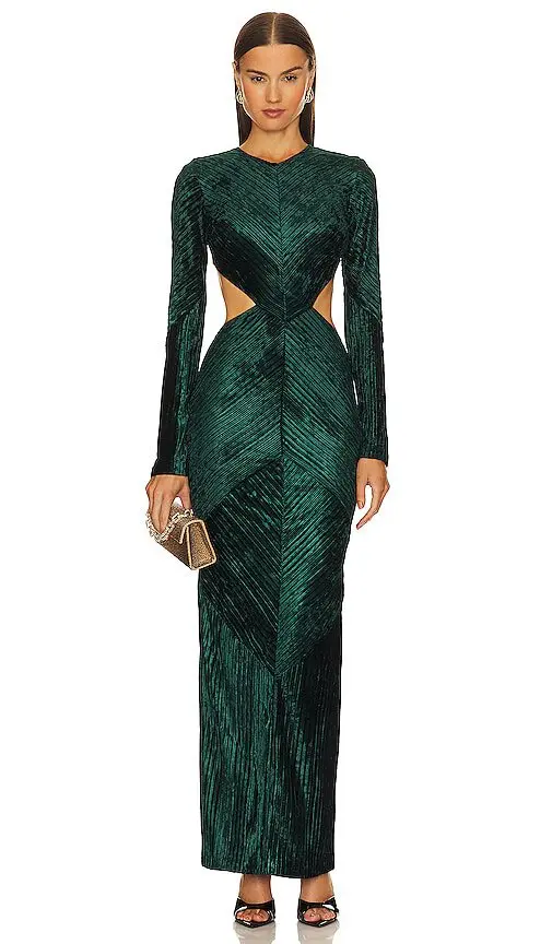 Michael Costello Spencer Gown - Forest Green | Editorialist