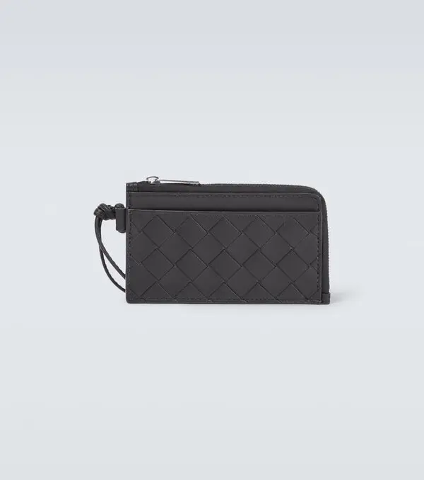 Bottega Veneta Intrecciato Leather Wallet - Black
