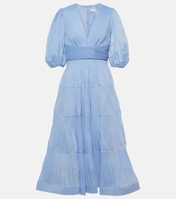 sachin and babi light blue dress Chiffon Pleated Black Dress € Size: M € Material: main image 1