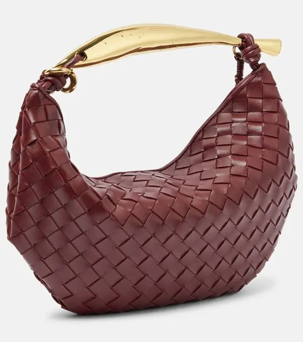 Bottega Veneta Sardine Chain Intrecciato Leather Tote - Red