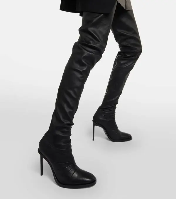 ANN DEMEULEMEESTER Adna Over-the-knee Leather Boots