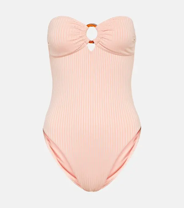 Melissa Odabash Barbuda Strapless Swimsuit - Pink