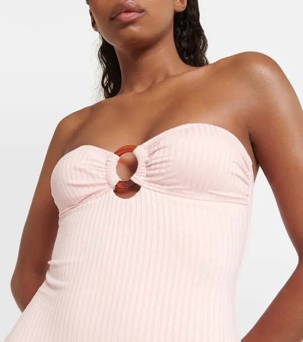 Melissa Odabash Barbuda Strapless Swimsuit - Pink