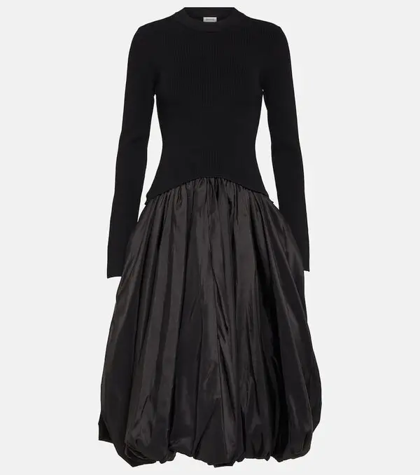 Simkhai Kenlie Taffeta-trimmed Midi Dress