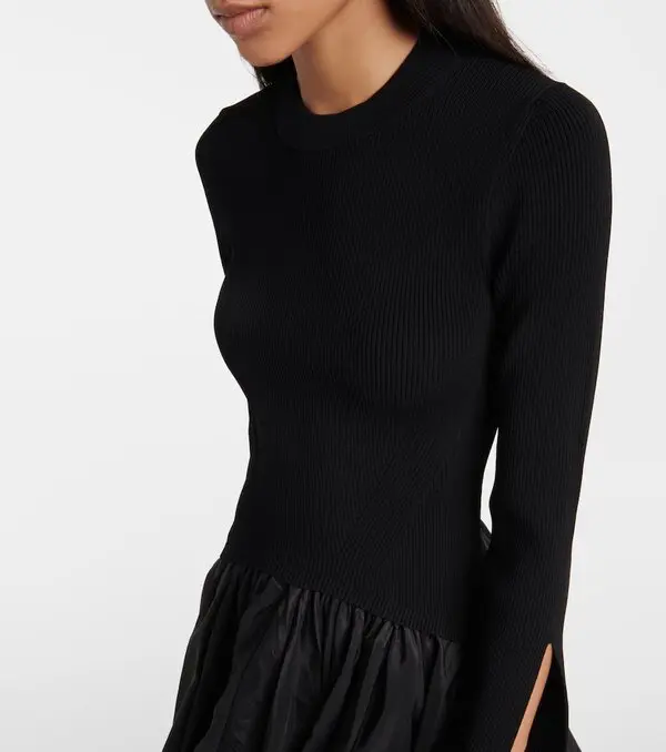 Simkhai Kenlie Taffeta-trimmed Midi Dress