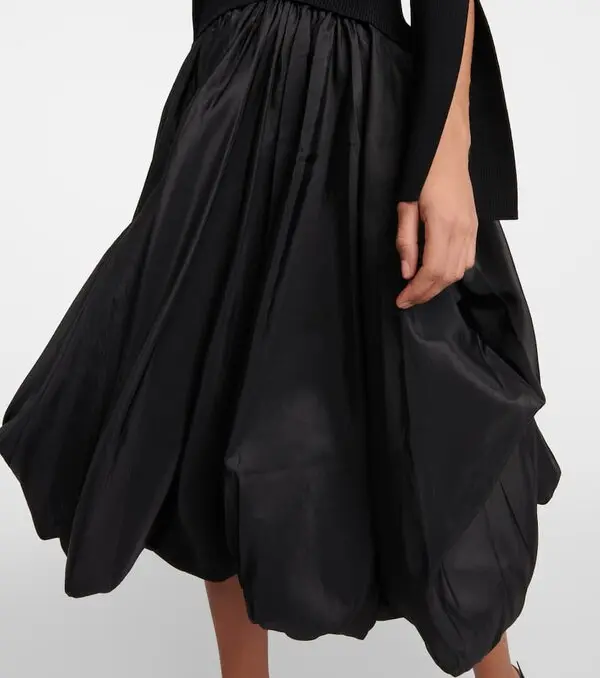 Simkhai Kenlie Taffeta-trimmed Midi Dress