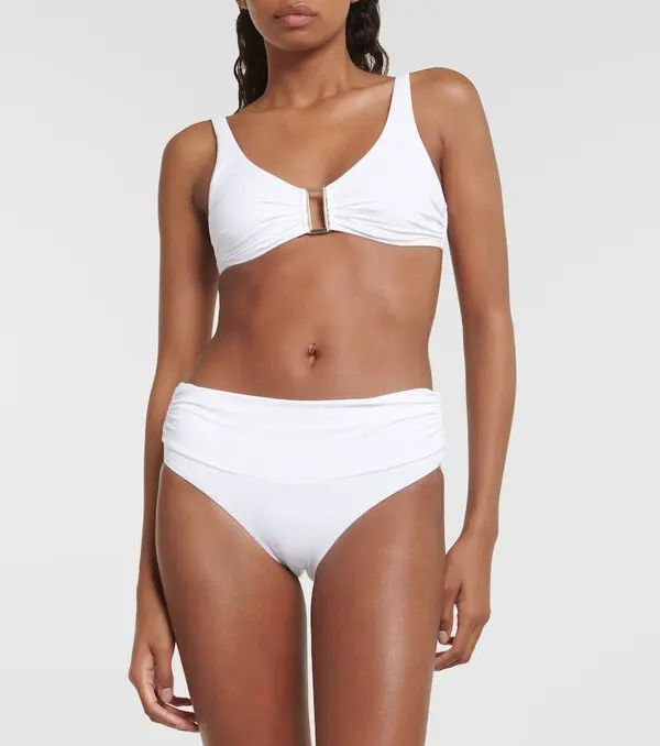 Melissa Odabash Bel Air Low-rise Bikini Bottom - White