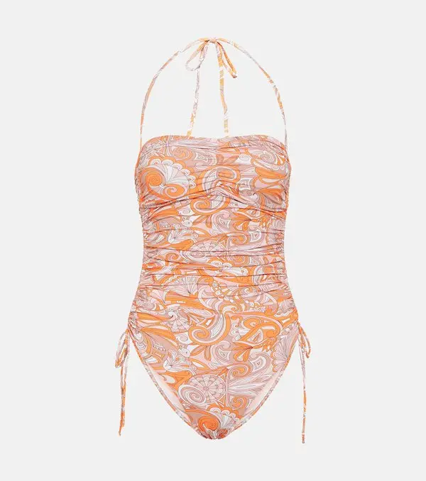 Melissa Odabash Sydney Printed Bandeau Swimsuit