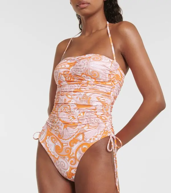Melissa Odabash Sydney Printed Bandeau Swimsuit