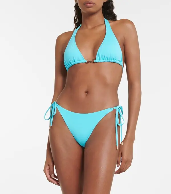 Melissa Odabash Antibes Low-rise Bikini Bottoms - Blue
