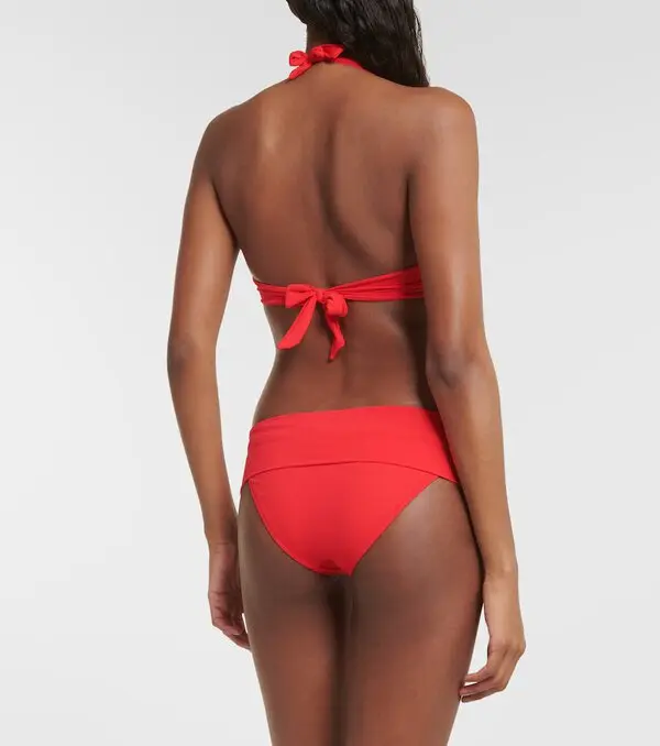 Melissa Odabash Brussels Low-rise Bikini Bottoms - Red