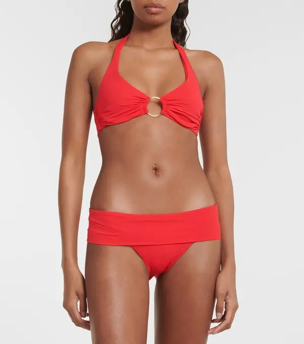 Melissa Odabash Brussels Low-rise Bikini Bottoms - Red