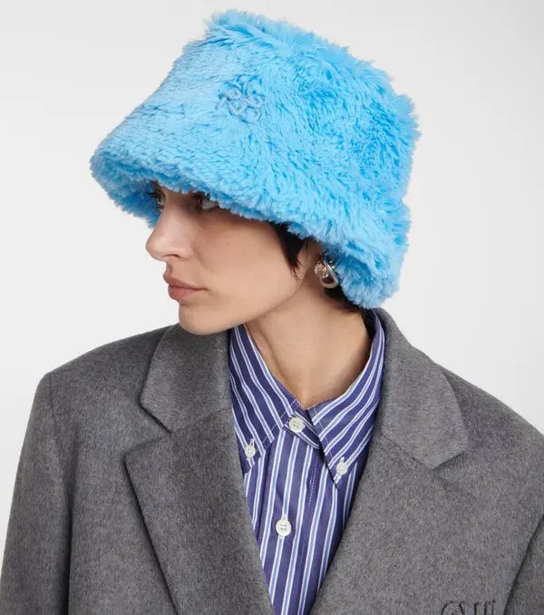 Ruslan Baginskiy Teddy Bucket Hat - Blue