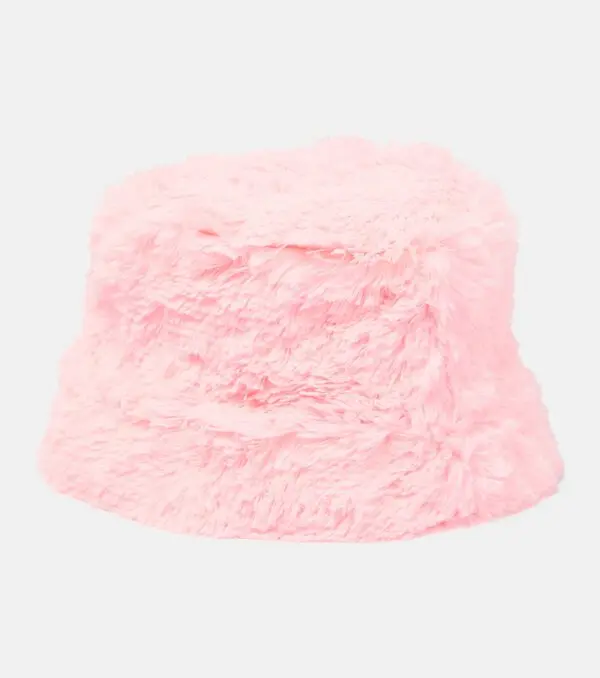 Ruslan Baginskiy Faux Fur Bucket Hat - Pink