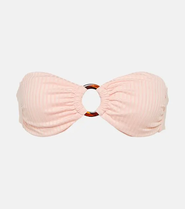 Melissa Odabash Brisbane Bandeau Bikini Top - Pink