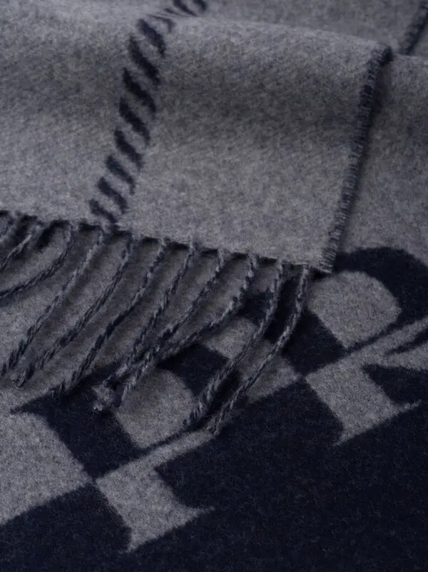 Prada Logo-jacquard Wool Scarf