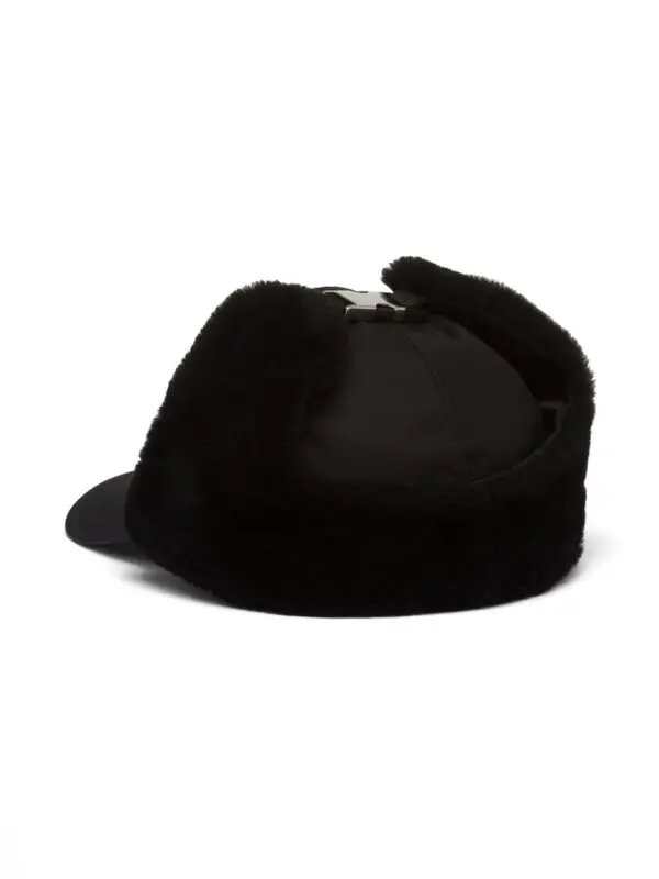 Prada Re-nylon Shearling-trim Hat