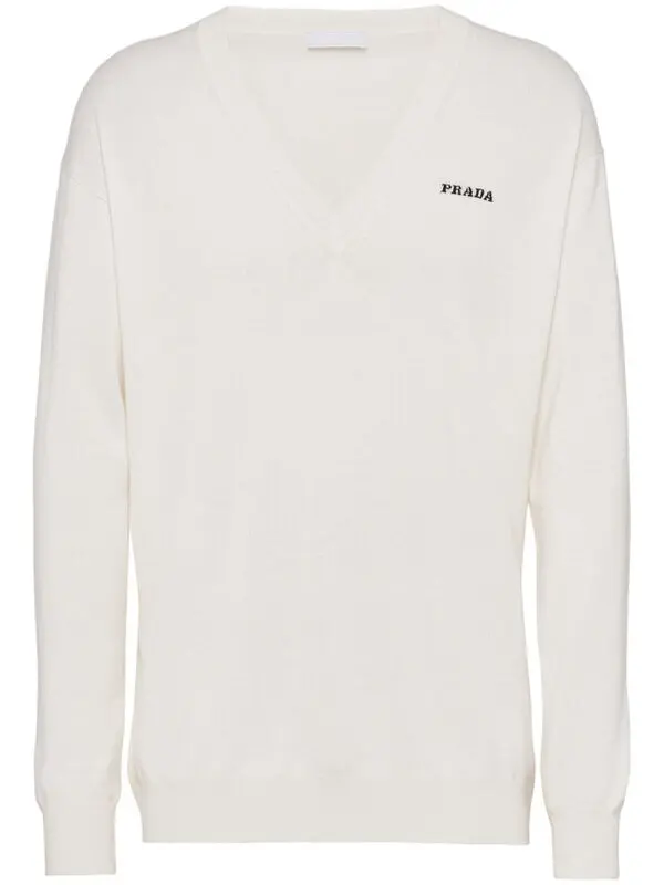 Prada V-neck Cashmere Jumper
