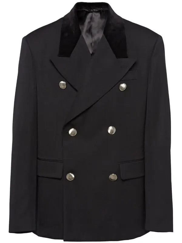 Prada Double-breasted Wool Blazer