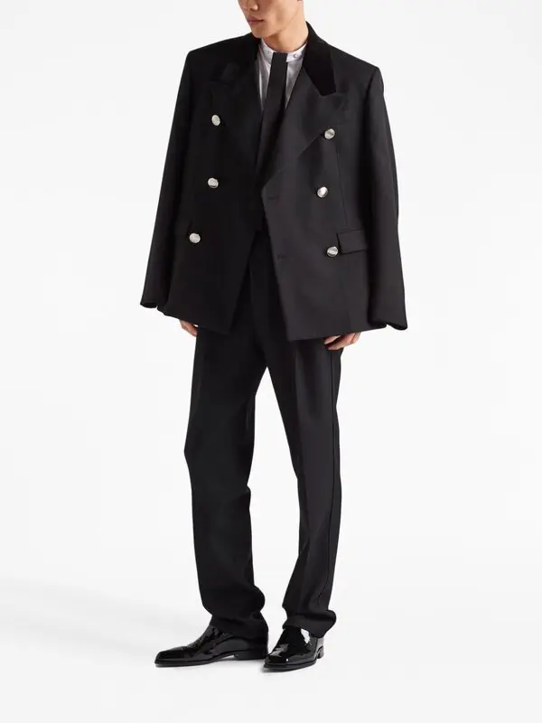 Prada Double-breasted Wool Blazer