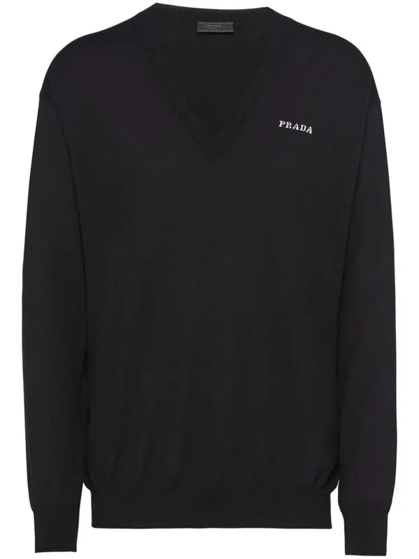 Prada V-neck Cashmere Jumper