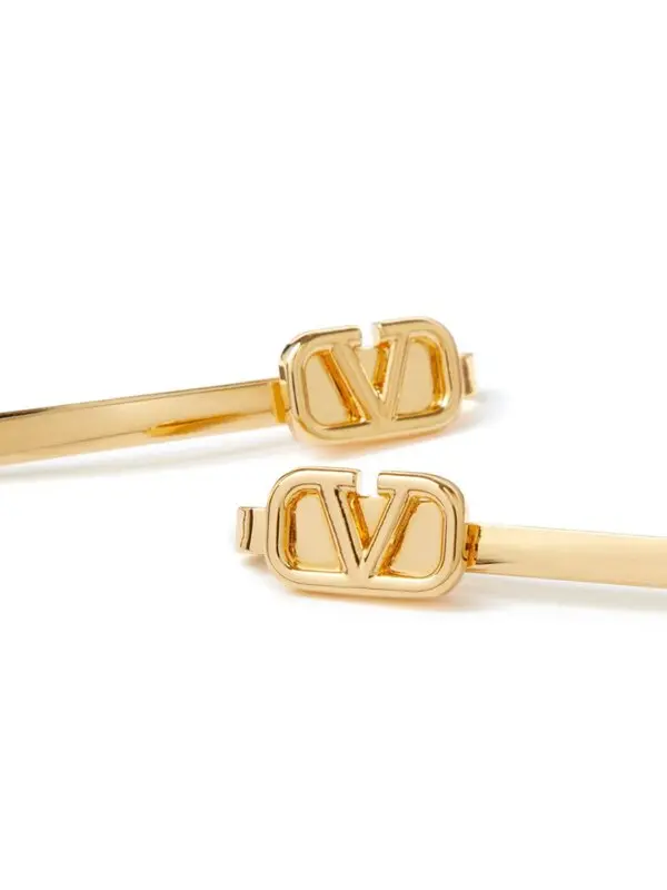 Valentino Garavani Vlogo Signature Hair Clips In Gold - 40  display picture 1