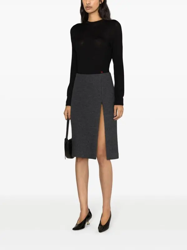 Victoria Beckham Logo-embroidered Merino Wool Jumper